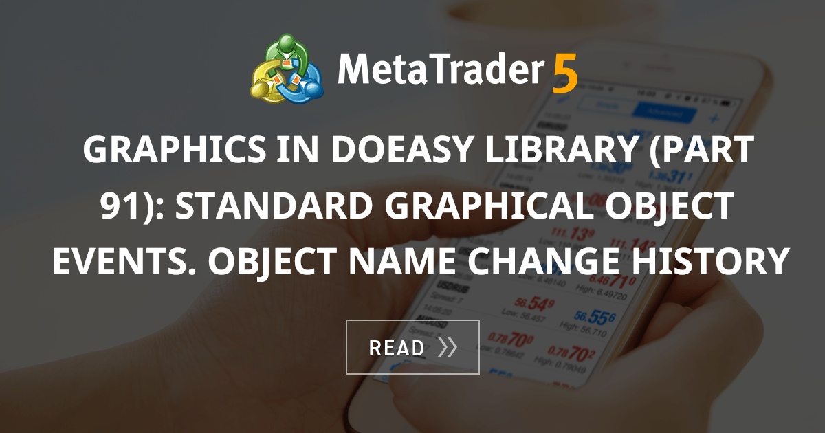 Graphics in DoEasy library (Part 91): Standard graphical object events. Object name change ...