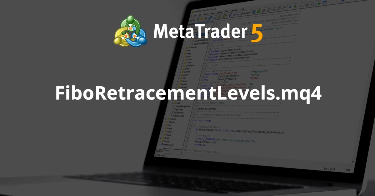 Free download of the 'FiboRetracementLevels.mq4' indicator by '3rjfx' for MetaTrader 4 in the ...