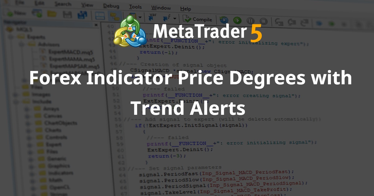 Free download of the 'Forex Indicator Price Degrees with Trend Alerts' indicator by '3rjfx' for ...