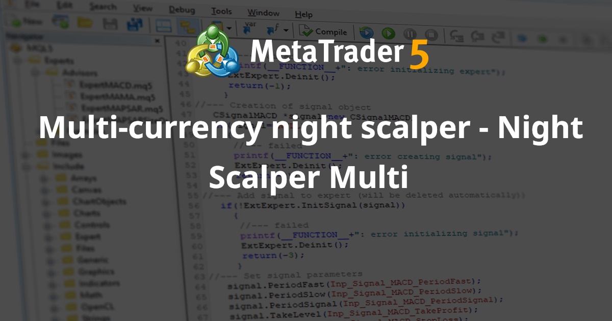 Free download of the 'Multi-currency night scalper - Night Scalper Multi' expert by 'AM2' for ...