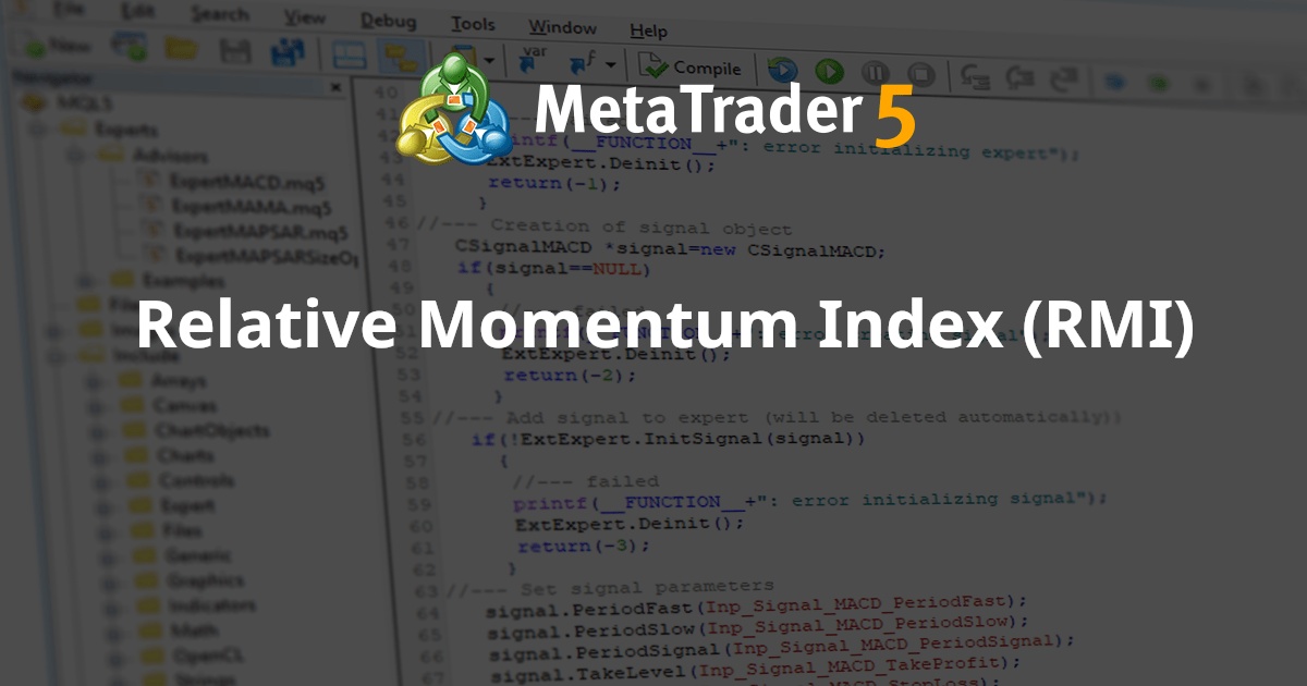Free download of the 'Relative Momentum Index (RMI)' indicator by 'Rone ...