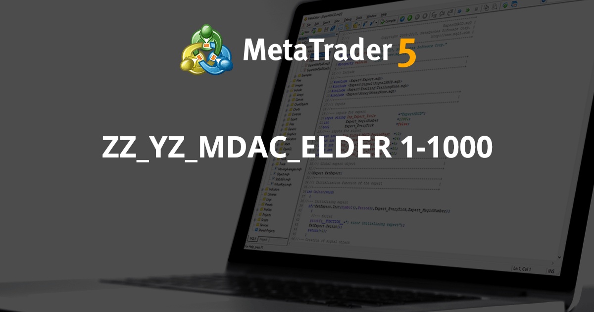 Free download of the 'ZZ_YZ_MDAC_ELDER 1-1000' indicator by 'GODZILLA' for MetaTrader 5 in the ...