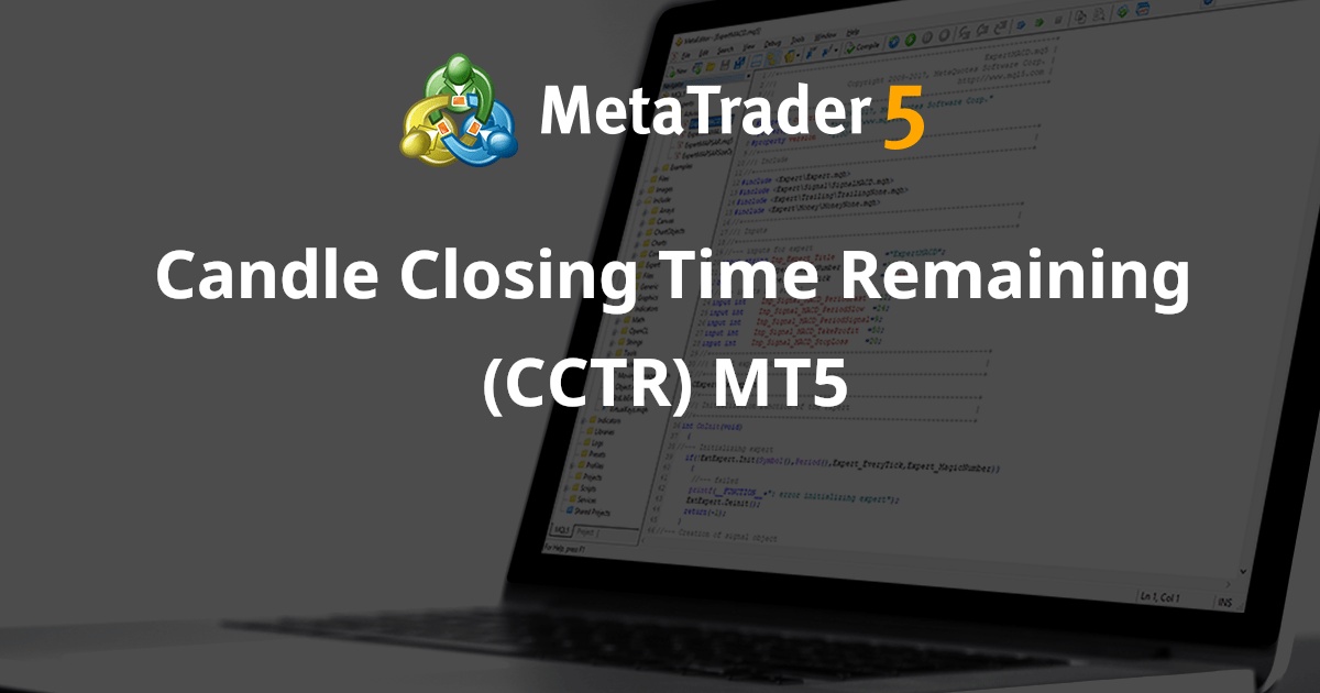 Free download of the 'Candle Closing Time Remaining (CCTR) MT5' indicator by 'Arshen' for ...