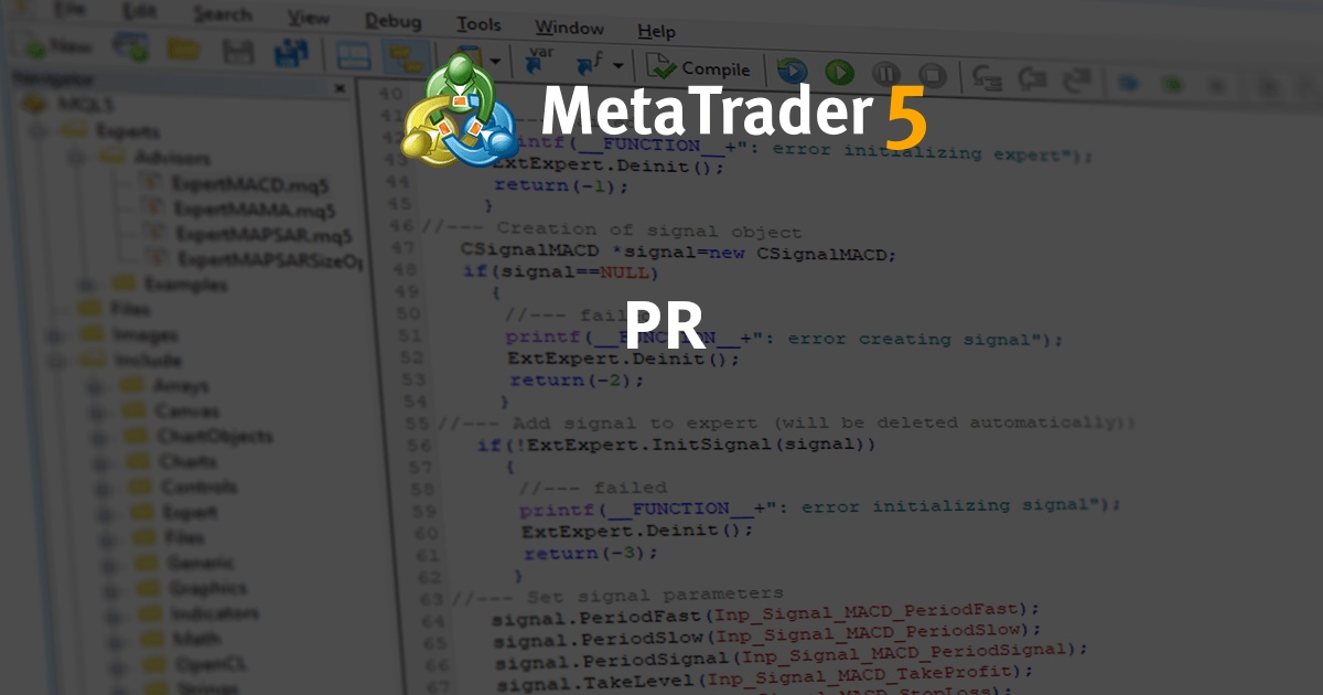 Free download of the 'PR' indicator by 'Scriptor' for MetaTrader 5 in the MQL5 Code Base, 2018.06.06