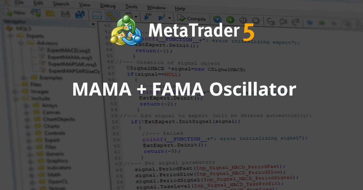 Free download of the 'MAMA + FAMA Oscillator' indicator by 'mladen' for MetaTrader 5 in the MQL5 ...
