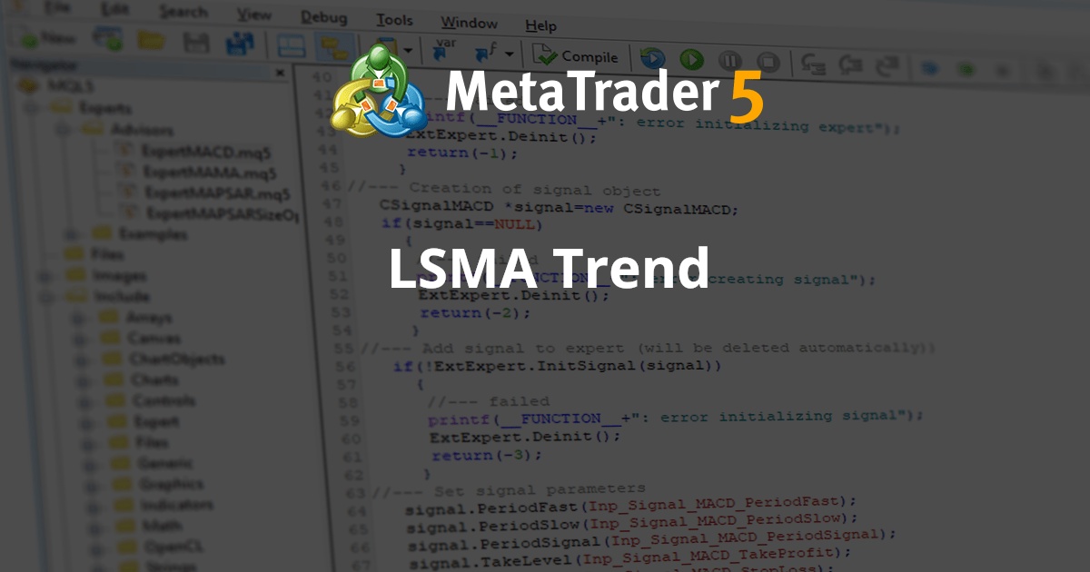 Free download of the 'LSMA Trend' indicator by 'mladen' for MetaTrader 5 in the MQL5 Code Base ...