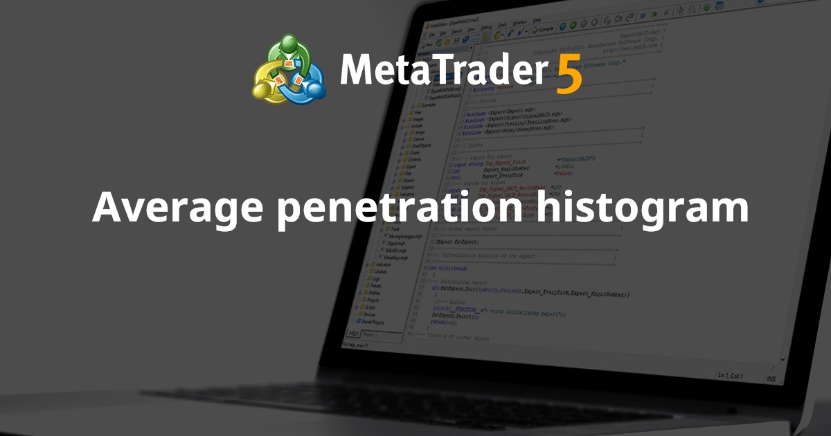 Free download of the 'Average penetration histogram' indicator by 'mladen' for MetaTrader 5 in ...