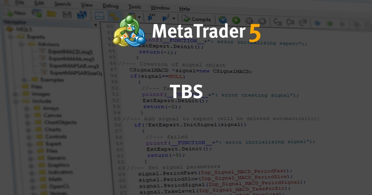 Free download of the 'TBS' indicator by 'Scriptor' for MetaTrader 5 in the MQL5 Code Base, 2018. ...