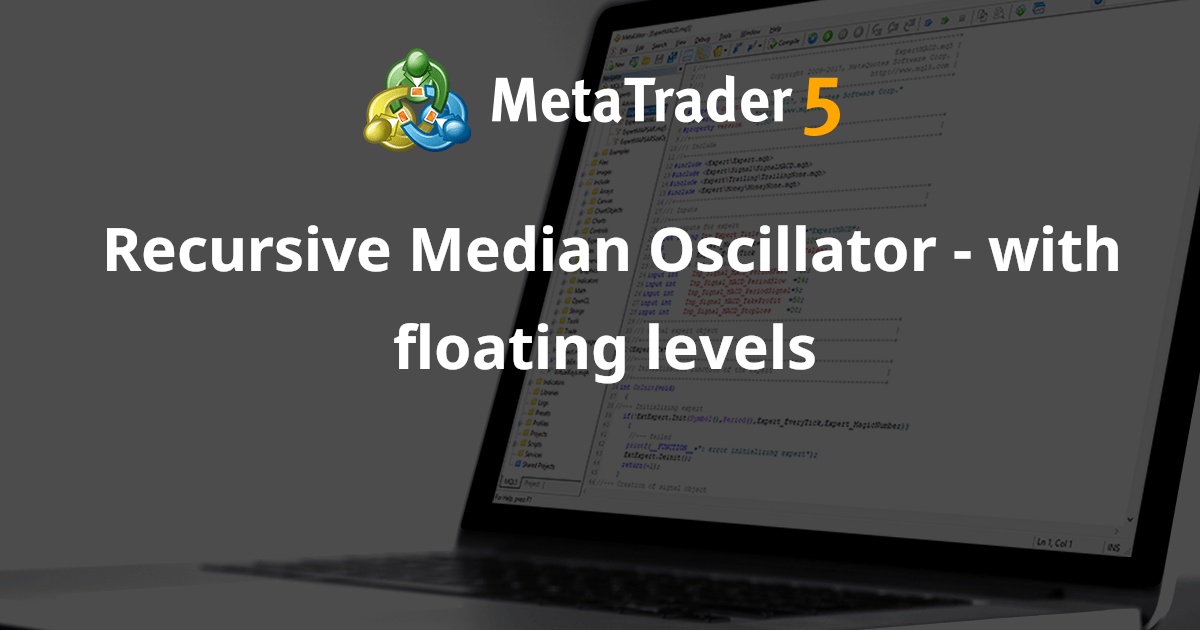 Free download of the 'Recursive Median Oscillator - with floating levels' indicator by 'mladen ...