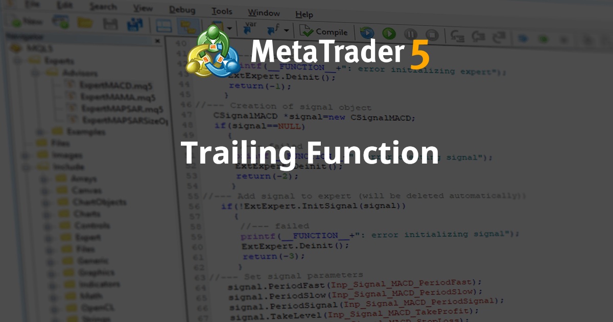 Free Download Of The Trailing Function Script By Sahilbagdi For Metatrader 4 In The Mql5 0750