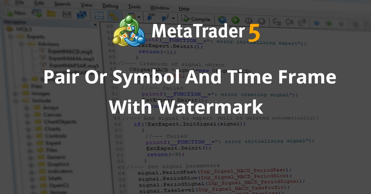 Free download of the 'Pair Or Symbol And Time Frame With Watermark ...