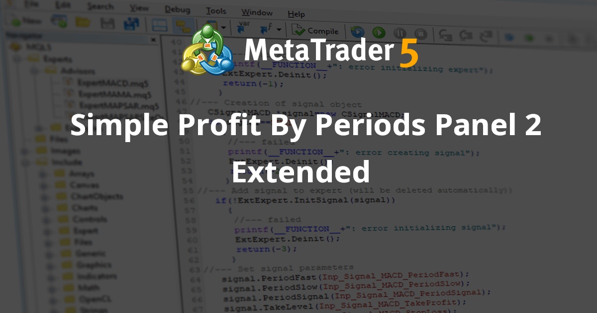 Free download of the 'Simple Profit By Periods Panel 2 Extended' expert by 'barabashkakvn' for ...