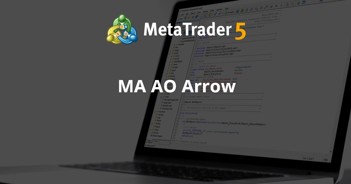 Free download of the 'MA AO Arrow' indicator by 'barabashkakvn' for MetaTrader 5 in the MQL5 ...