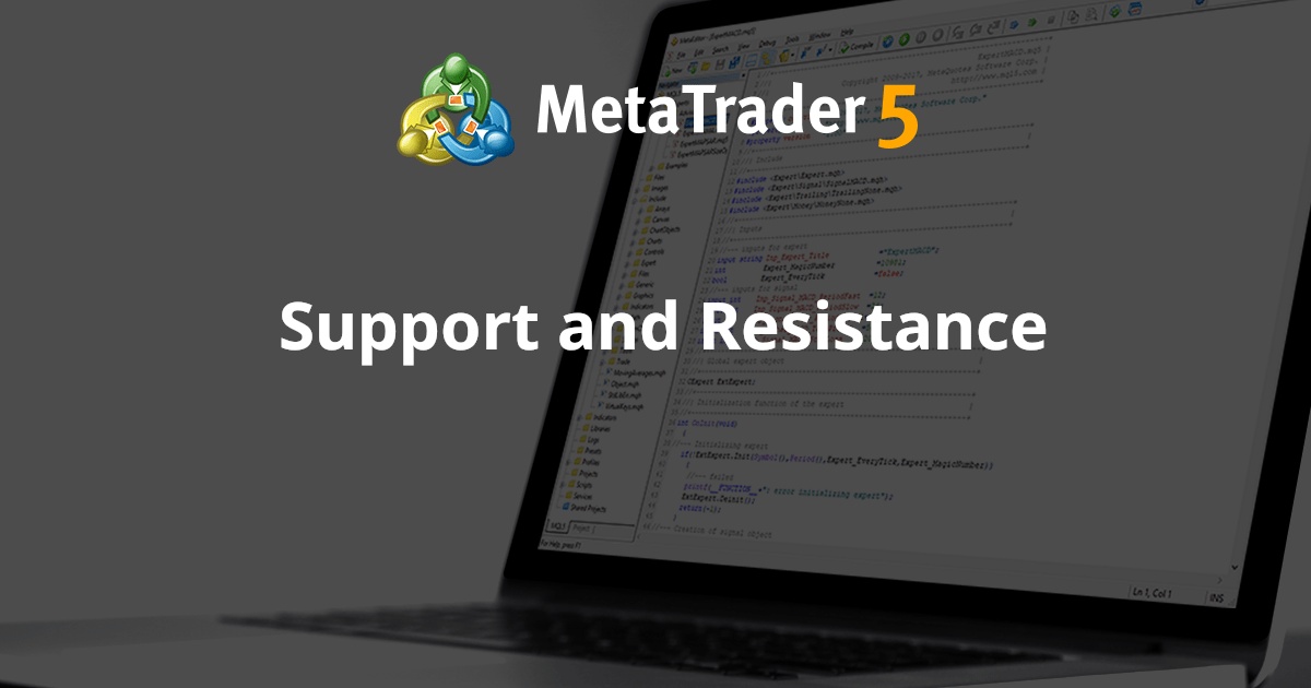Free download of the 'Support and Resistance' indicator by 'GODZILLA' for MetaTrader 5 in the ...