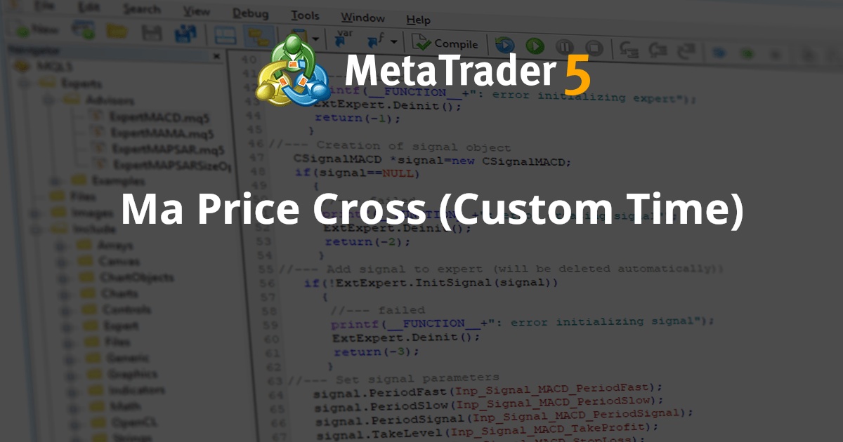 Free download of the 'Ma Price Cross (Custom Time)' expert by 'JBlankedonthisbeat' for ...