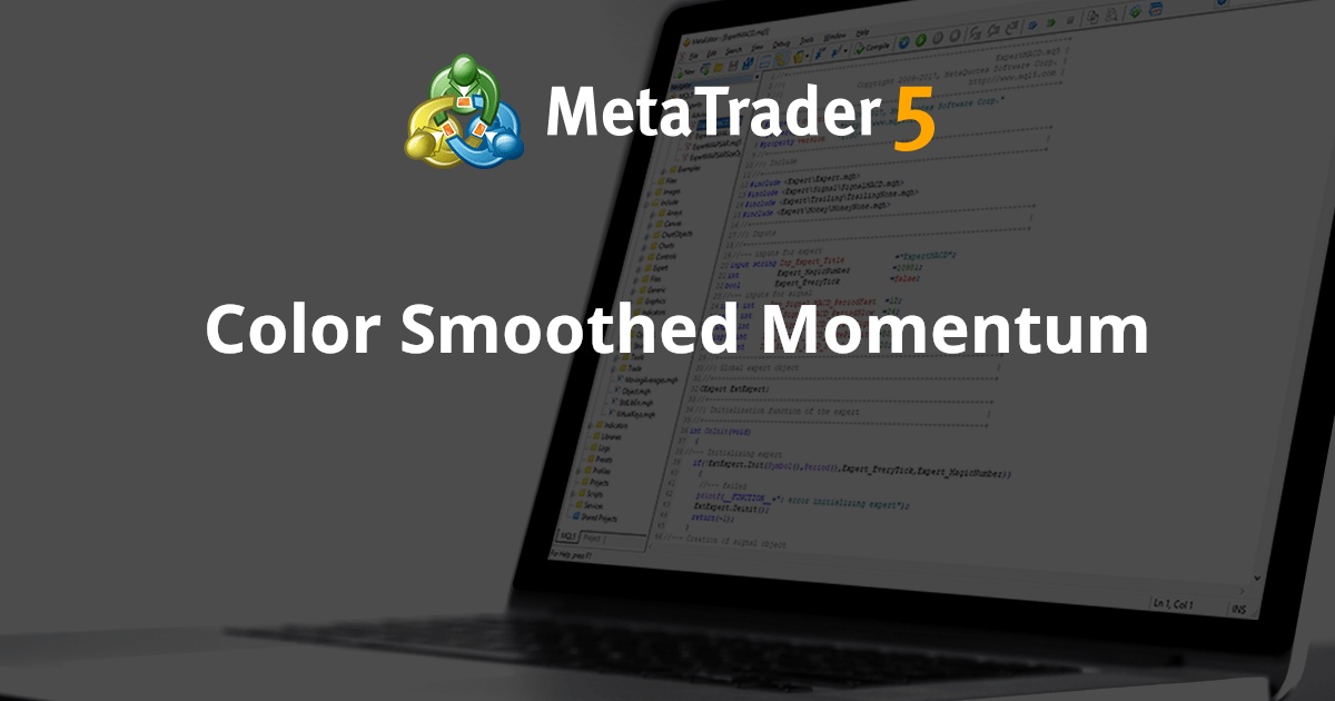 Free download of the 'Color Smoothed Momentum' indicator by 'GODZILLA' for MetaTrader 5 in the ...