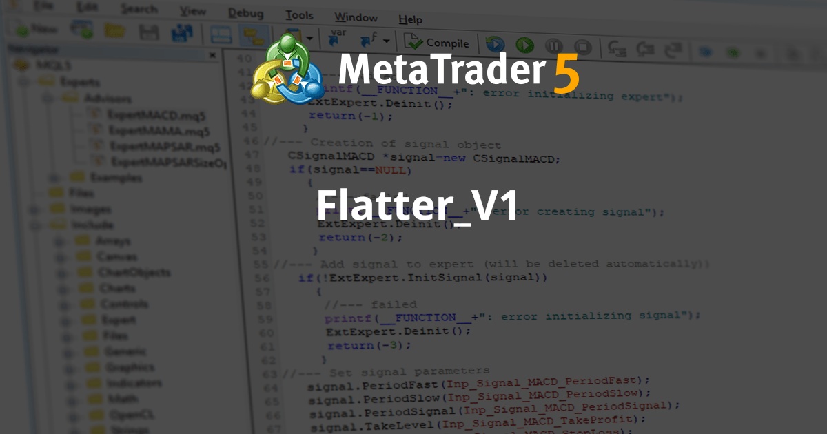 Free download of the 'Flatter_V1' script by 'rosych' for MetaTrader 4 in the MQL5 Code Base ...