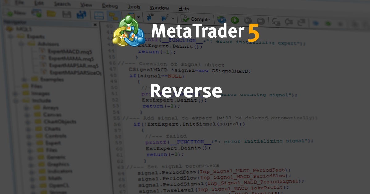 Free download of the 'Reverse' script by 'KimIV' for MetaTrader 4 in ...