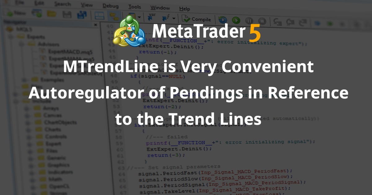 Free download of the 'MTrendLine is Very Convenient Autoregulator of Pendings in Reference to ...