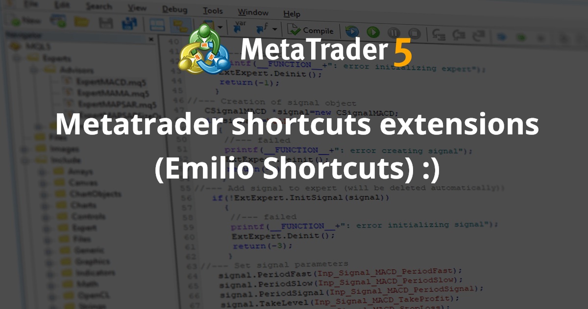 Free Download Of The Metatrader Shortcuts Extensions Emilio Shortcuts Script By