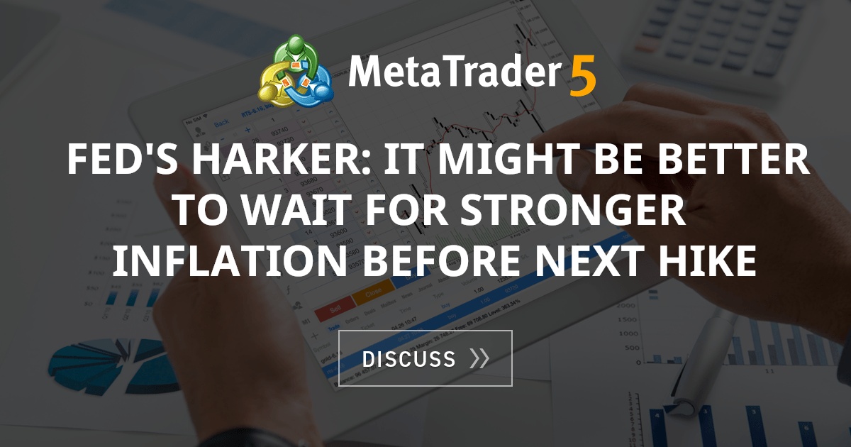 Fed's Harker: It might be better to wait for stronger inflation before next hike - FED Interest ...