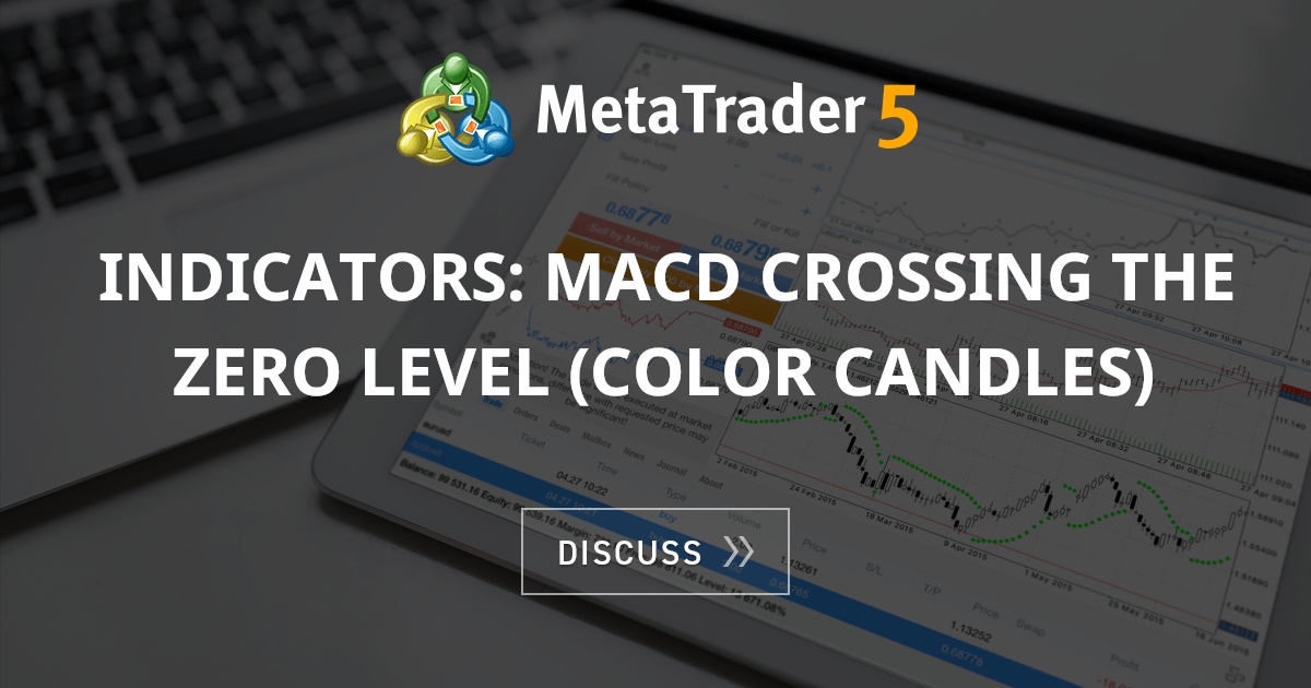 Indicators: MACD Crossing the zero level (color candles) - Indices - Articles, Library comments ...