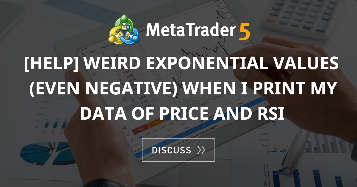 Help Weird Exponential Values Even Negative When I Print My Data Of Price And Rsi Indices