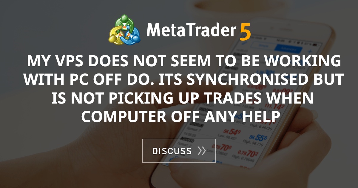 My VPS does not seem to be working with PC off do. Its synchronised but is not picking up trades ...