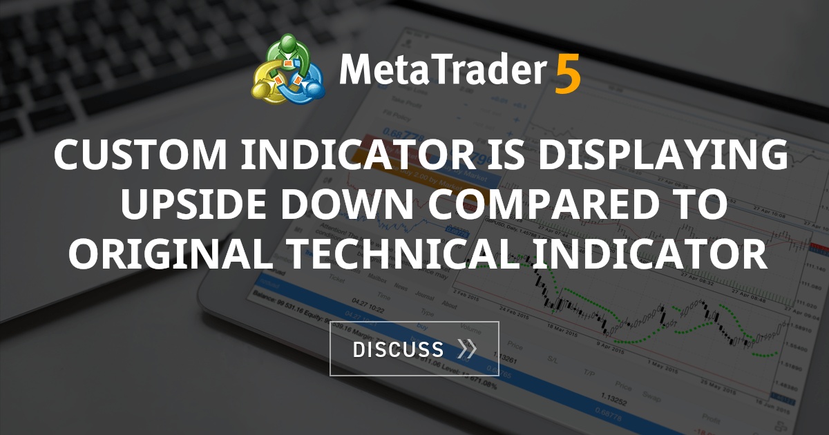 Custom Indicator is displaying UpSide down compared to original Technical Indicator - Price ...
