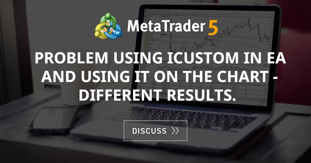 Problem Using Icustom In Ea And Using It On The Chart Different Results Trend Indicators