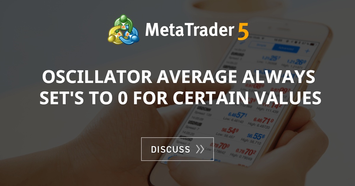 Oscillator Average always set's to 0 for certain values - Relative Strength Index, RSI ...