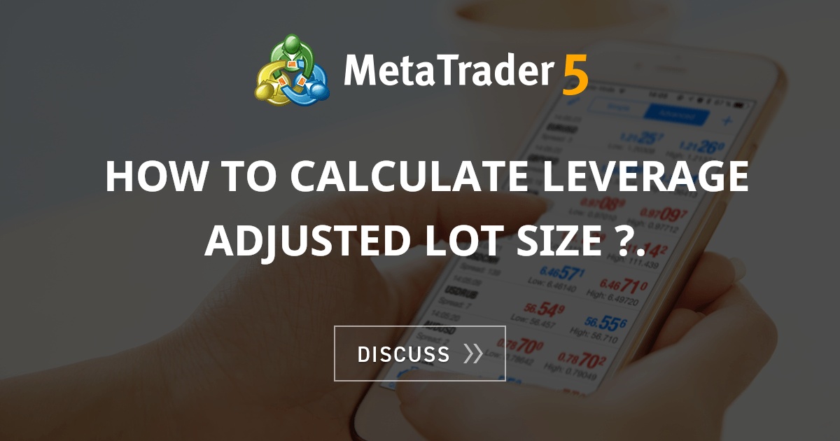 How to calculate leverage adjusted lot size ?. - Stop Loss - General - MQL5 programming forum