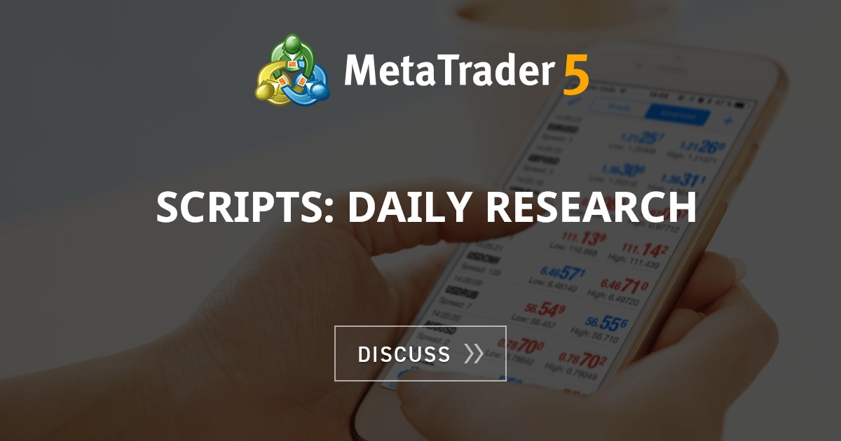 Scripts: Daily Research - Timeframes - Articles, Library comments - MQL5 programming forum