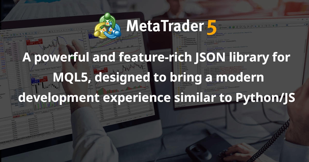 Descargar gratis la librería 'A powerful and feature-rich JSON library for MQL5, designed to ...
