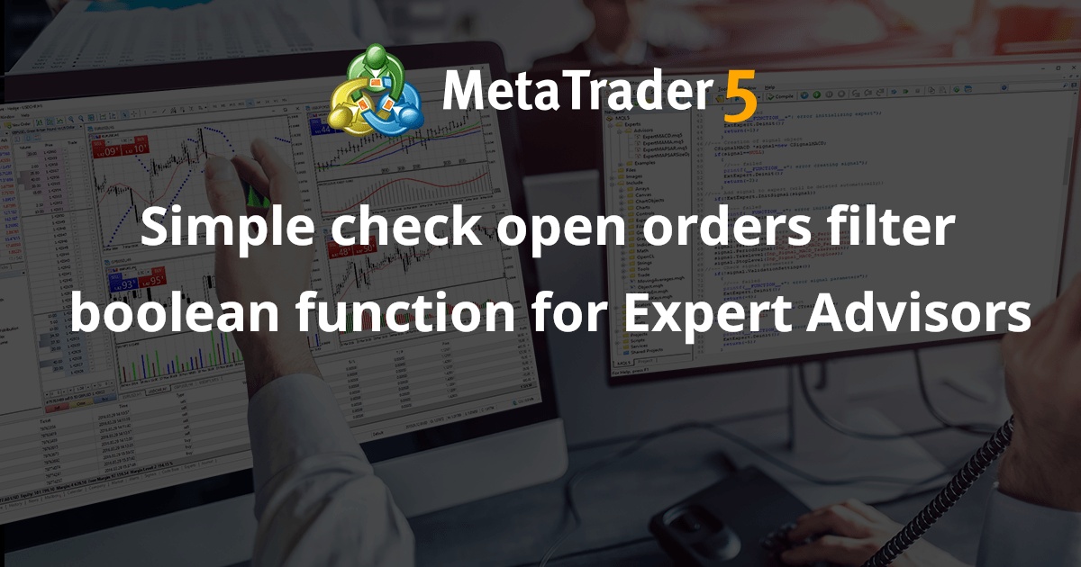 MQL5コードベースの中のMetaTrader 4の「rayolf」によるエキスパート「Simple check open orders ...