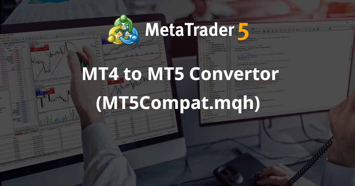 Mql5 Code Base에서 Amirghm이가 제작한 Metatrader 4용 라이브러리 Mt4 To Mt5 