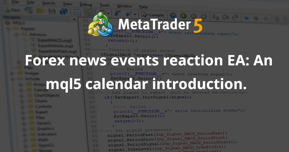 Baixar grátis o Expert Advisor 'Forex news events reaction EA: An mql5 ...